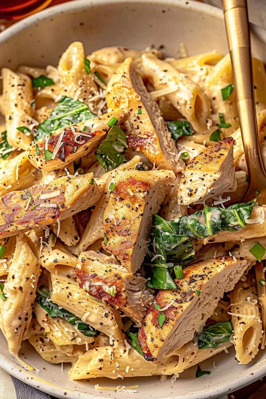 Irresistible Garlic Parmesan Chicken Pasta